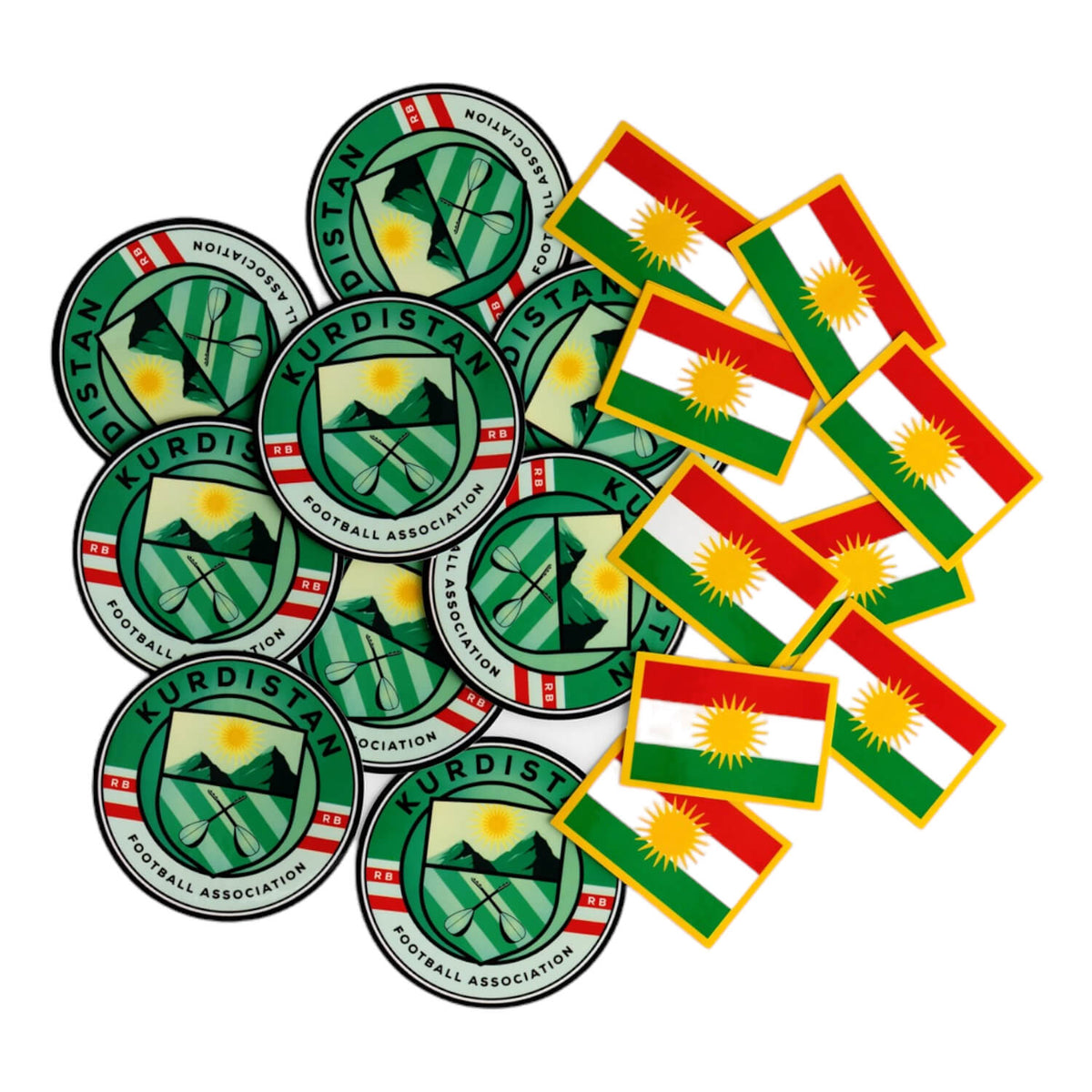 Kurdistan Flag Stickers - 20 Kurdistan Flag and Logo Stickers ...